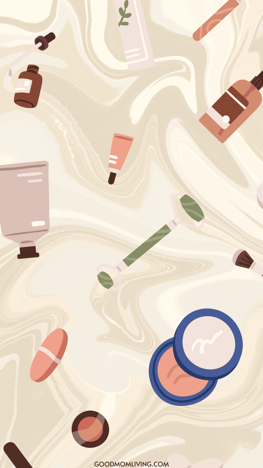 Makeup Wallpaper iPhone Free HD (Cosmetics Wallpaper) - Good Mom Living