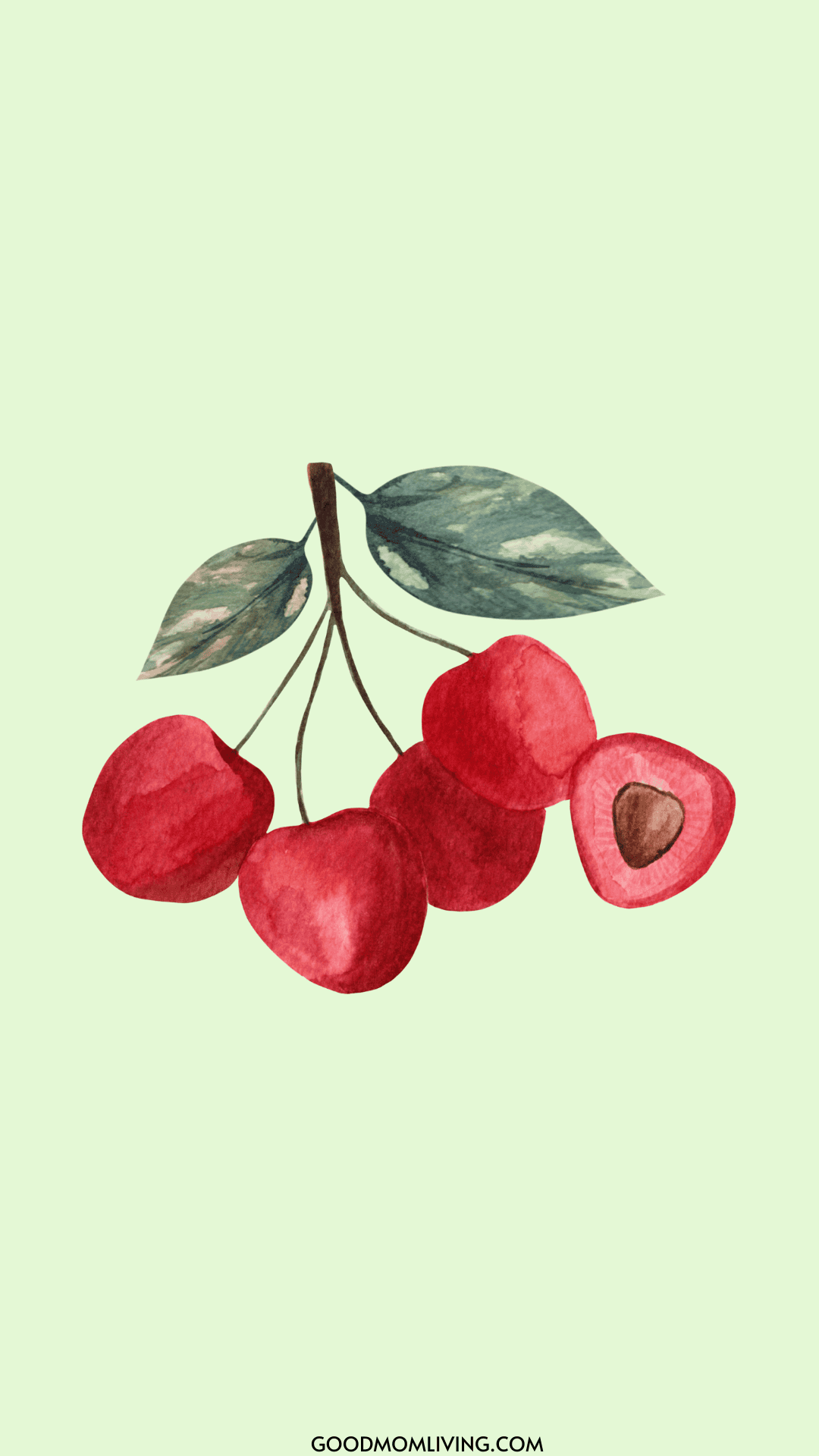 Cute Cherry Wallpaper iPhone Aesthetic Images Free - Good Mom Living