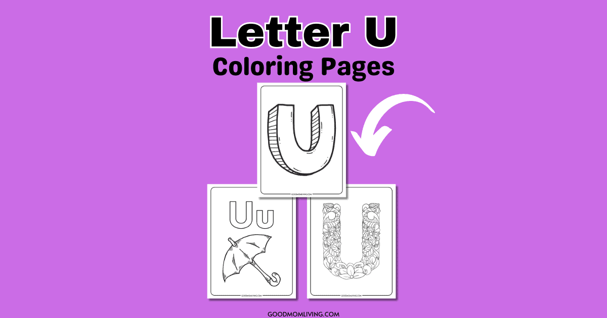 Letter U Coloring Page: Free Alphabet Printable - Good Mom Living