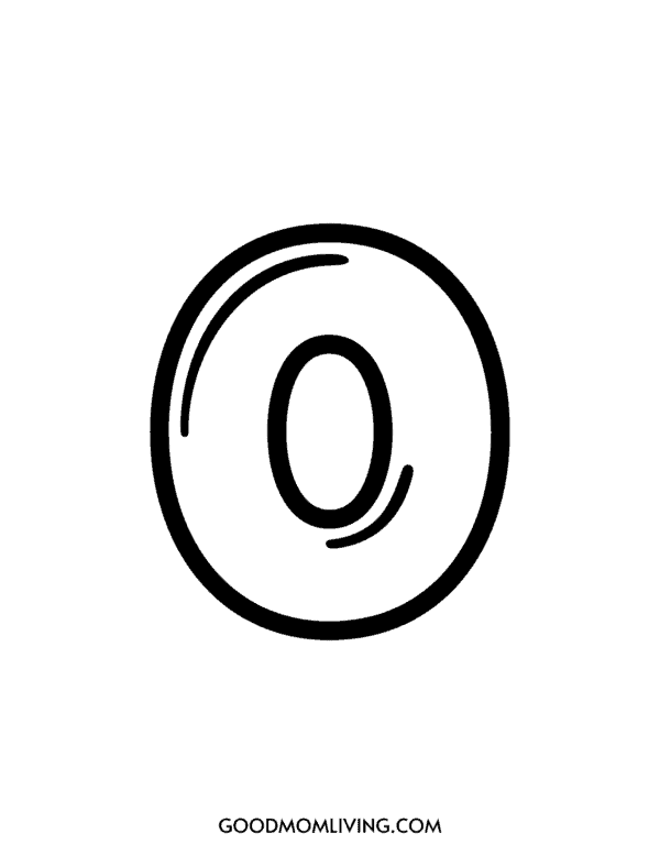 Bubble Number 0 Printable (Number 0 Bubble Letter) - Good Mom Living Bubble Number 0 Printable (Number 0 Bubble Letter) - Good Mom Living