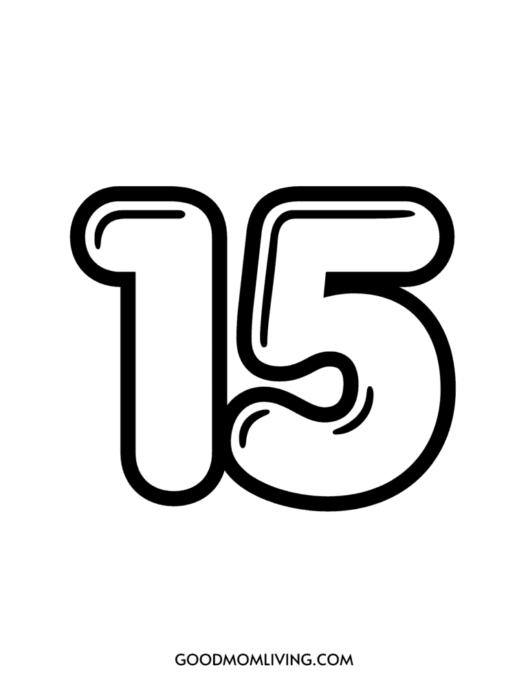 Bubble Numbers Free Printable Numbers 0 to 100 - Good Mom Living