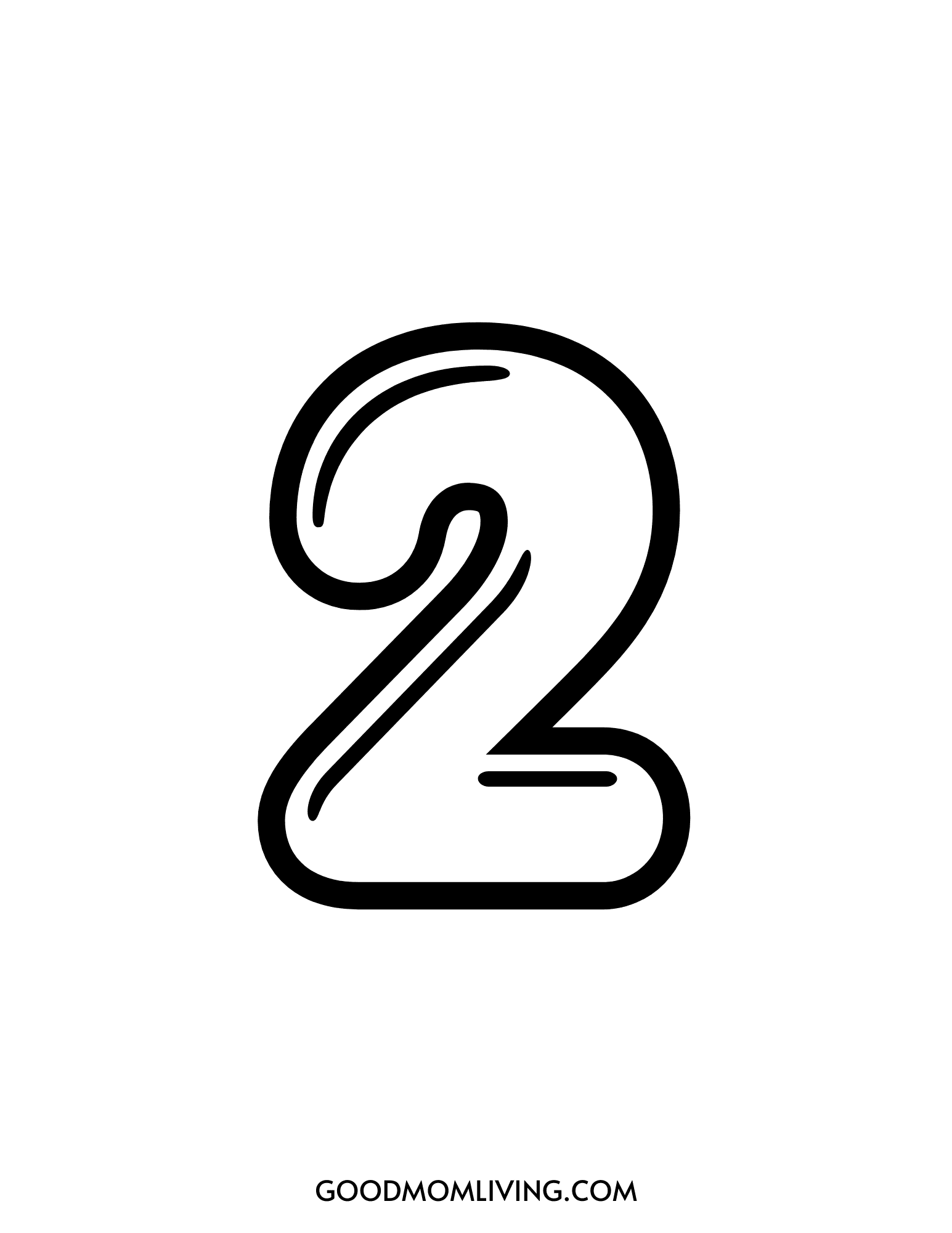 Bubble Numbers Free Printable Numbers 0 to 100 - Good Mom Living