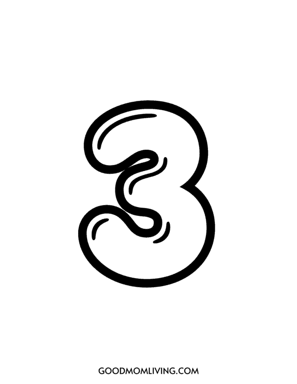 Bubble Numbers Free Printable Numbers 0 to 100 - Good Mom Living