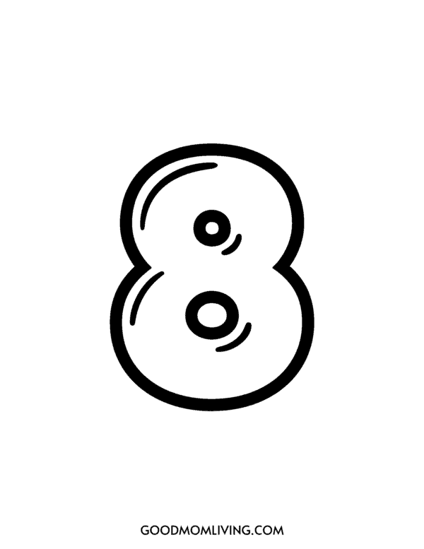 Bubble Numbers Free Printable Numbers 0 to 100 - Good Mom Living
