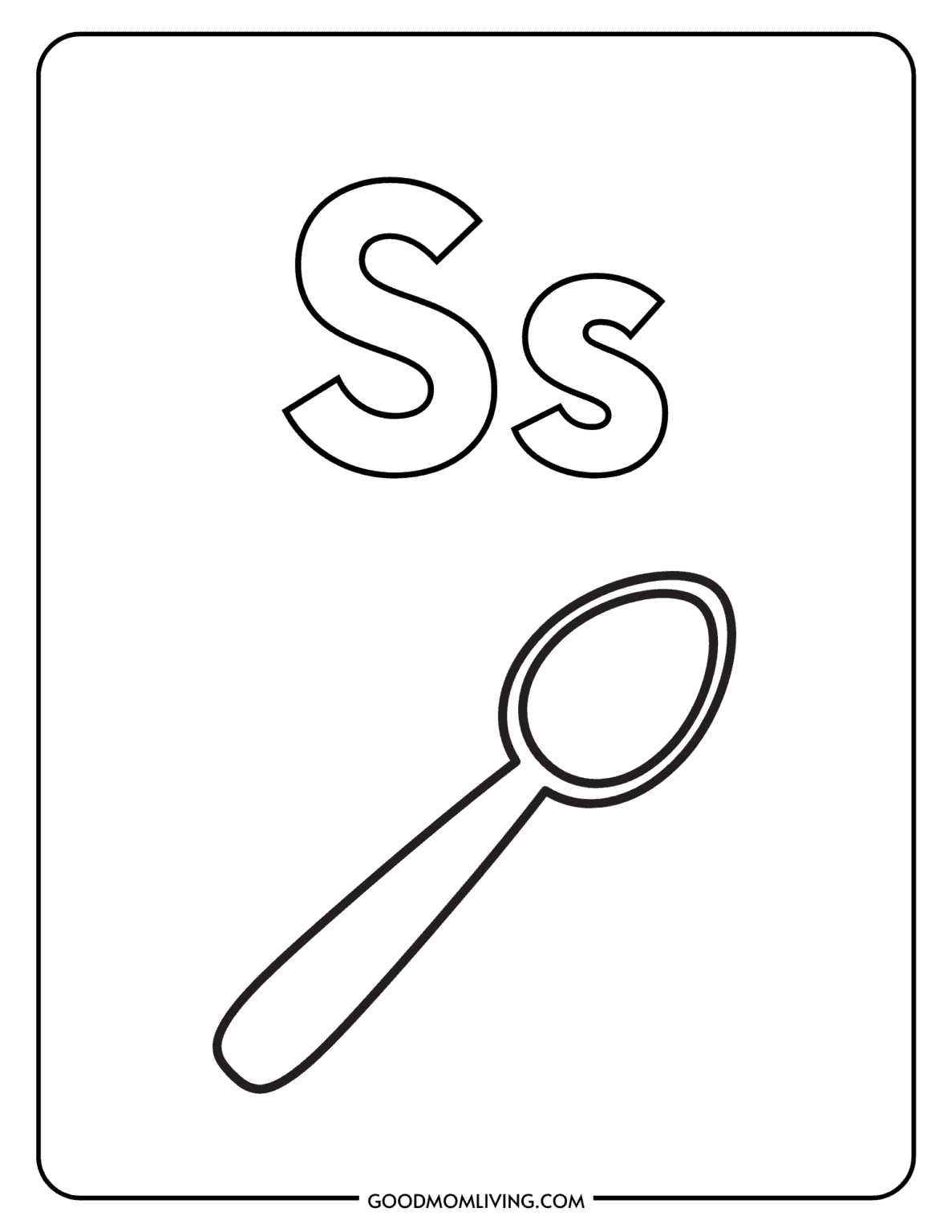 Letter S Coloring Pages: Free Alphabet Printable - Good Mom Living