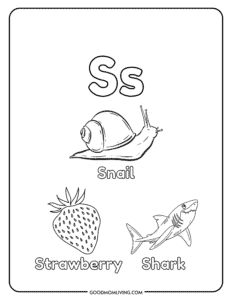 Letter S Coloring Pages: Free Alphabet Printable - Good Mom Living