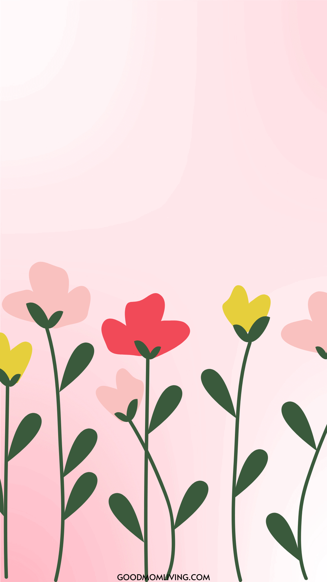 Preppy Flower Wallpaper iPhone (Preppy iPhone Wallpaper) - Good Mom Living