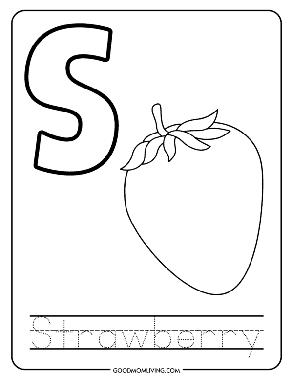 Letter S Coloring Pages: Free Alphabet Printable - Good Mom Living