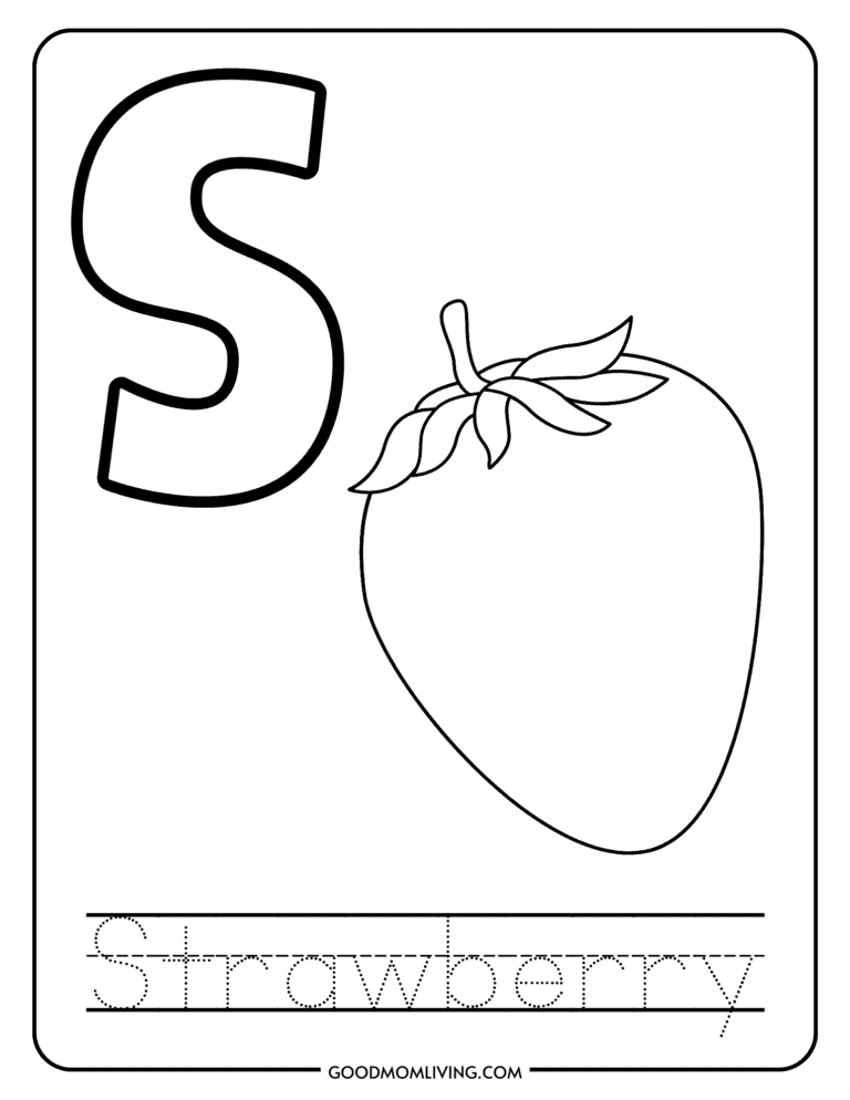 Letter S Coloring Pages: Free Alphabet Printable - Good Mom Living