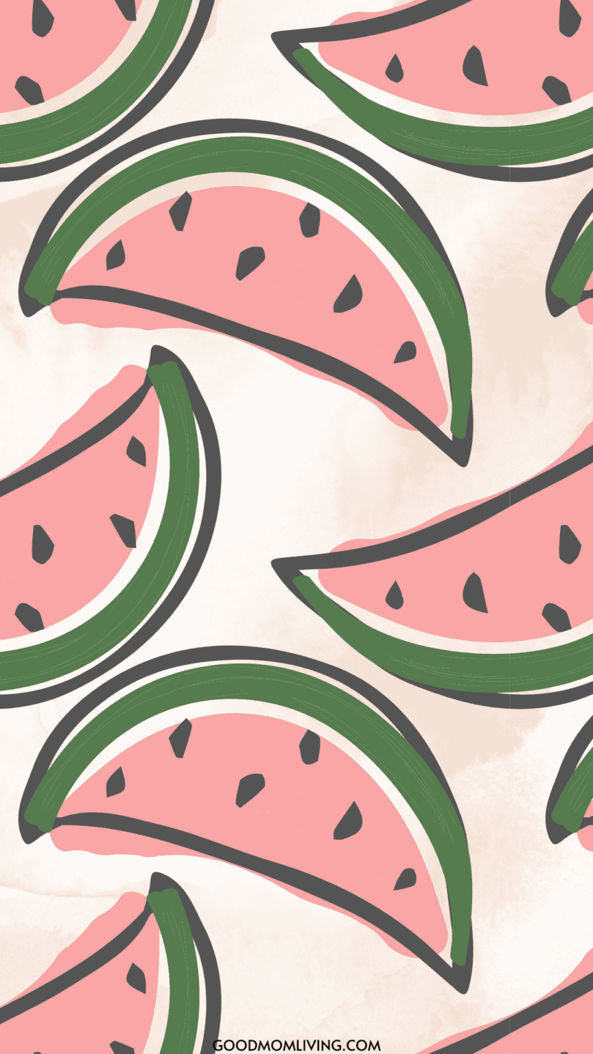 Cute Watermelon Wallpaper iPhone HD Fruity Wallpaper - Good Mom Living