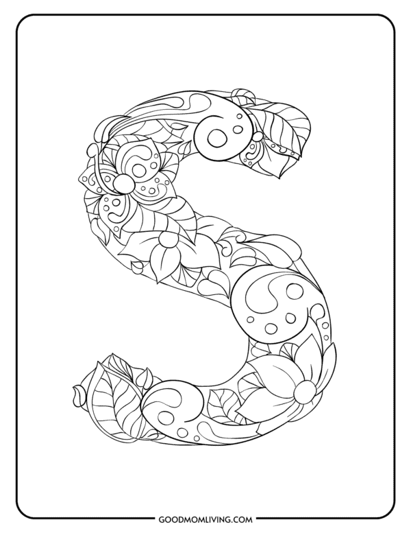 Letter S Coloring Pages: Free Alphabet Printable - Good Mom Living
