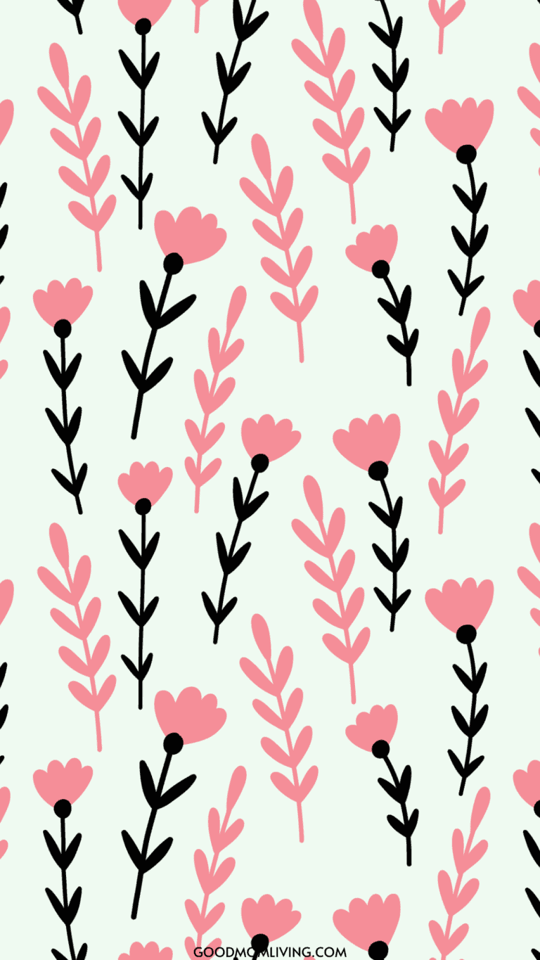 Preppy Flower Wallpaper iPhone (Preppy iPhone Wallpaper) - Good Mom Living
