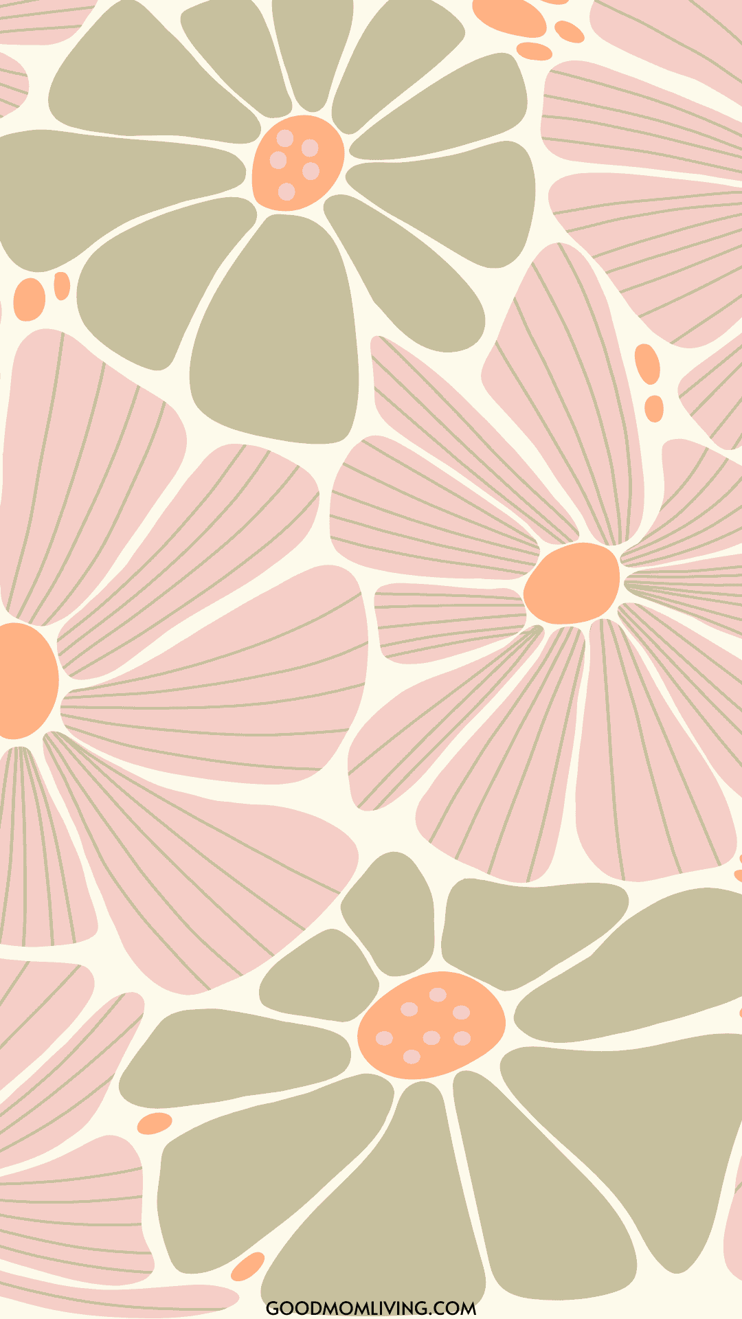 Preppy Flower Wallpaper iPhone (Preppy iPhone Wallpaper) - Good Mom Living
