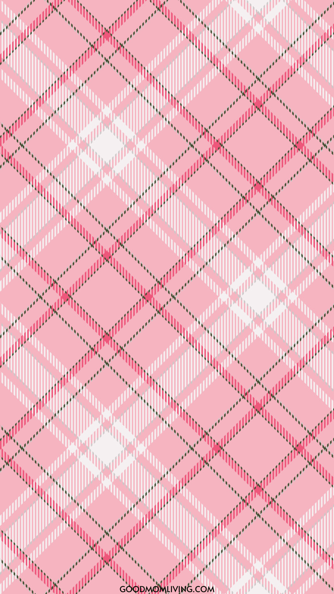 Pink Plaid Wallpaper iPhone HD (Hot Pink Plaid Wallpaper) - Good Mom Living