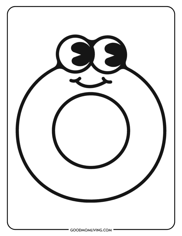 Letter O Coloring Pages: Free Alphabet Coloring Page - Good Mom Living