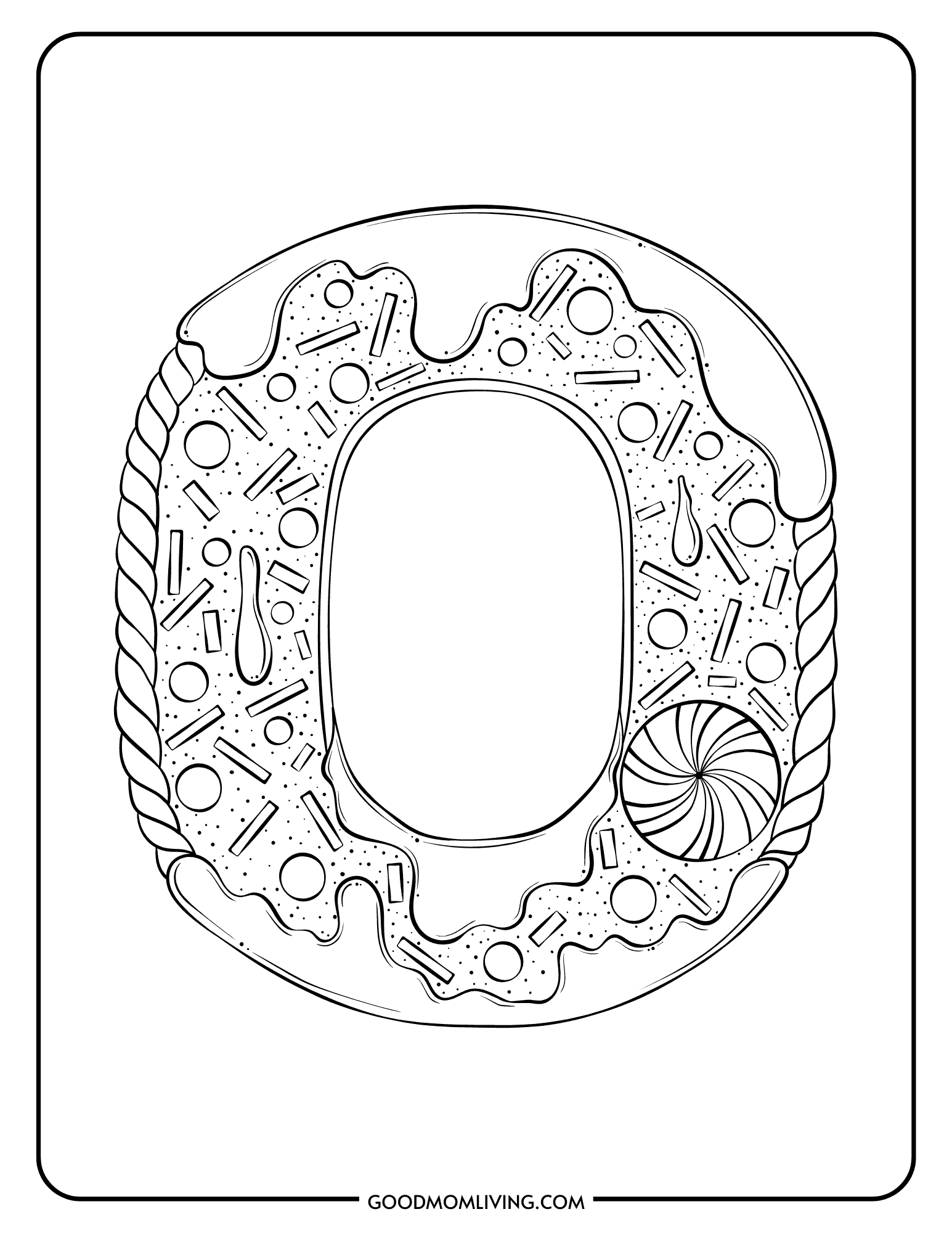 Letter O Coloring Pages: Free Alphabet Coloring Page - Good Mom Living