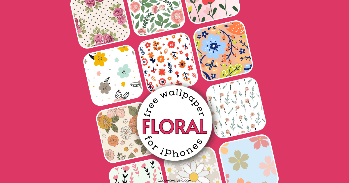 Preppy Flower Wallpaper iPhone (Preppy iPhone Wallpaper) - Good Mom Living