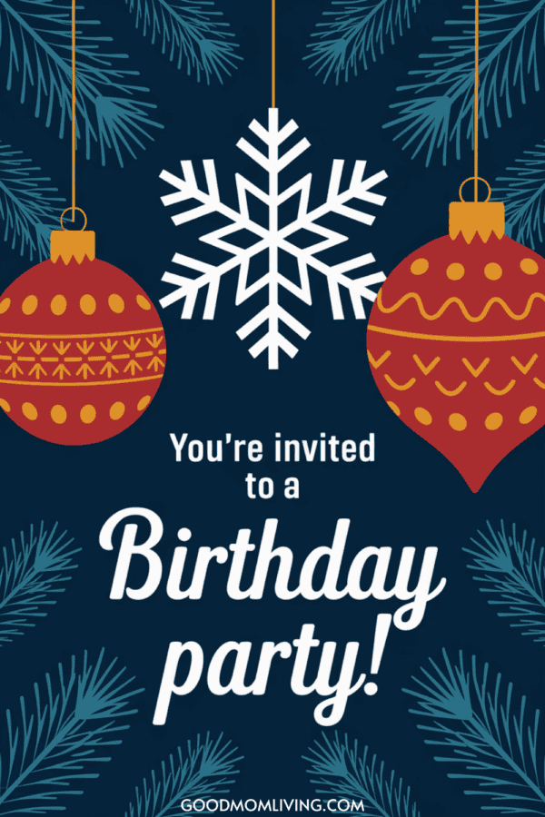 30+ Stunning Christmas Themed Birthday Party Ideas - Good Mom Living