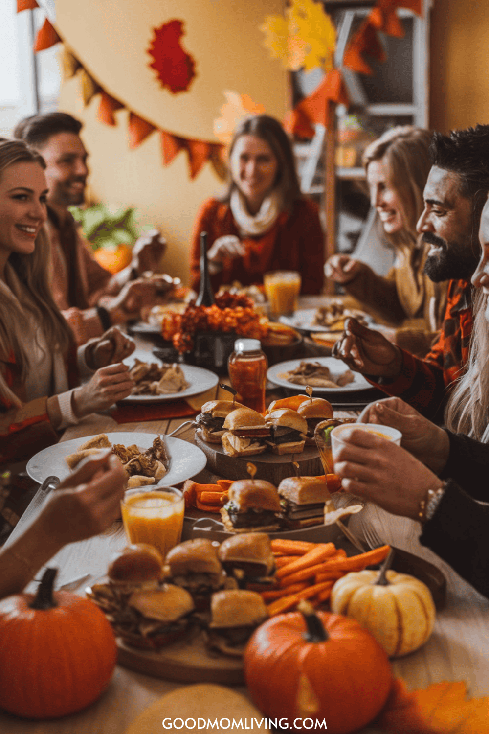 Friendsgiving Party Garland Supplies LYSMZT Thanksgiving Backdrop ...