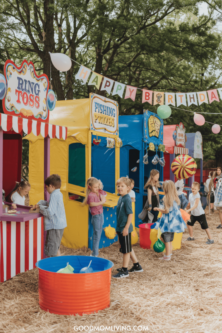 How We Used Carnival Theme Party Ideas in Our Backyard - Good Mom Living