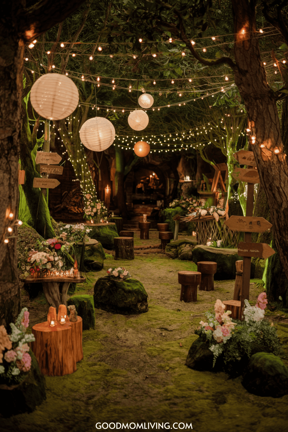 Inside Our Magical Forest Enchanted Forest Theme Party Setup - Good Mom ...