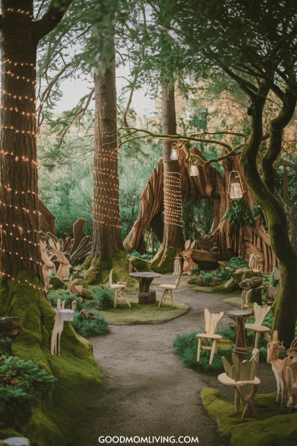 Inside Our Magical Forest Enchanted Forest Theme Party Setup - Good Mom ...