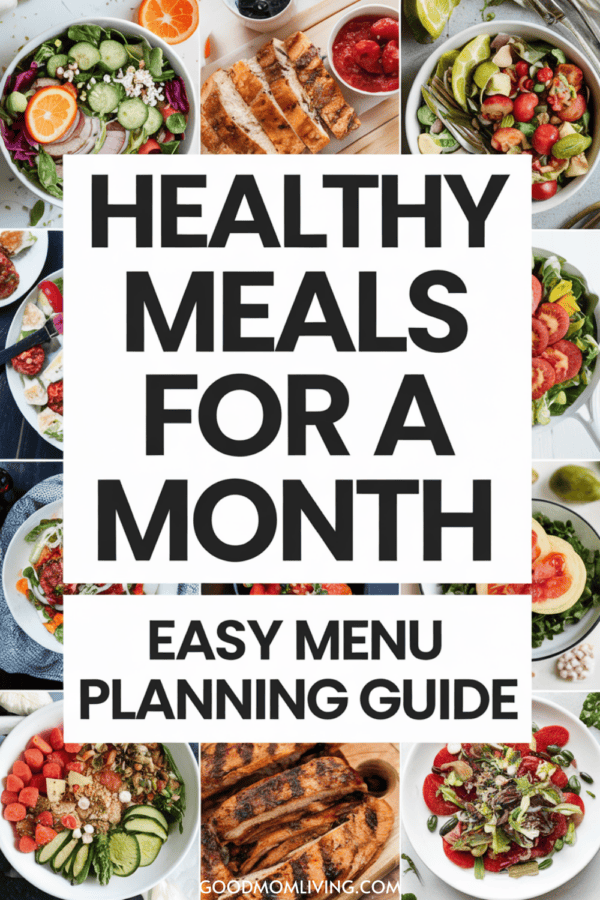 Healthy Meals for a Month Menu Planning for Busy Families - Good Mom Living