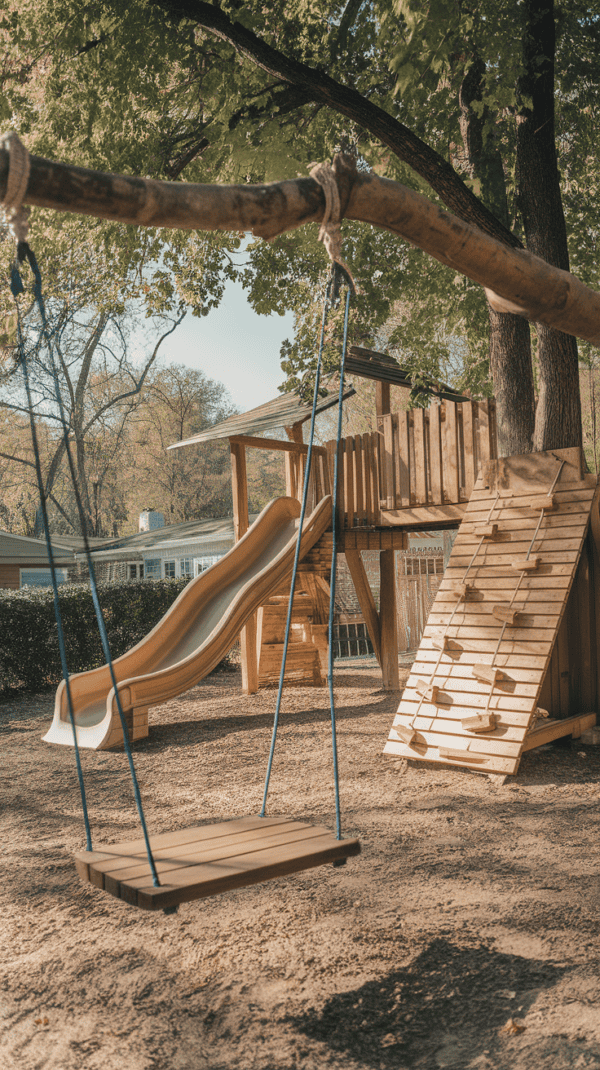 38 Inspiring Ideas for Creating a Magical Playground Backyard - Good ...