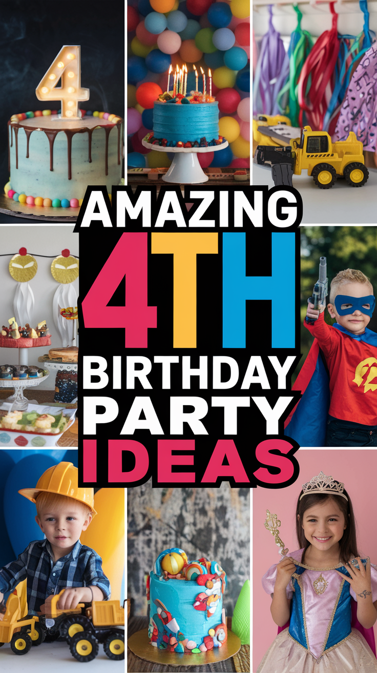 Our Take on 4th Birthday Party Themes That Made Everyone Smile - Good ...