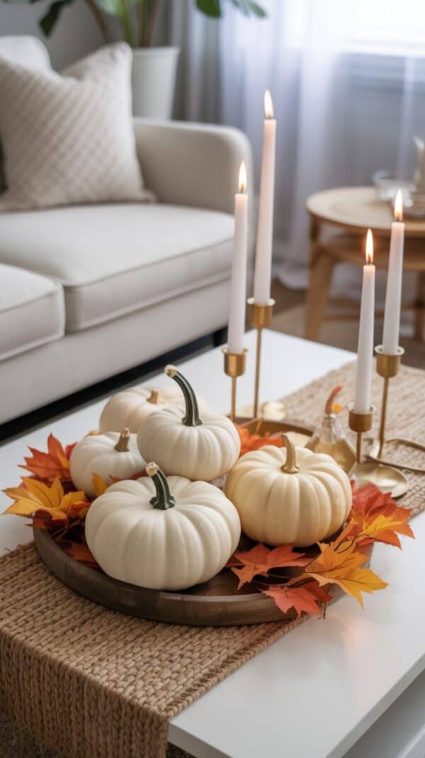 Autumn Coffee Table Decor for a Seasonal Living Room - Good Mom Living