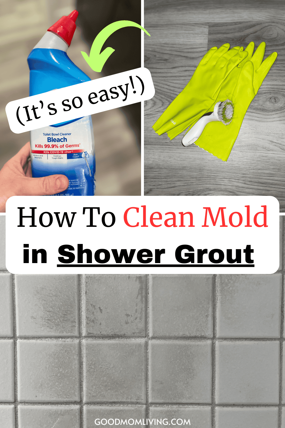 Best Way to Clean Shower Grout (Mom Approved) - Good Mom Living