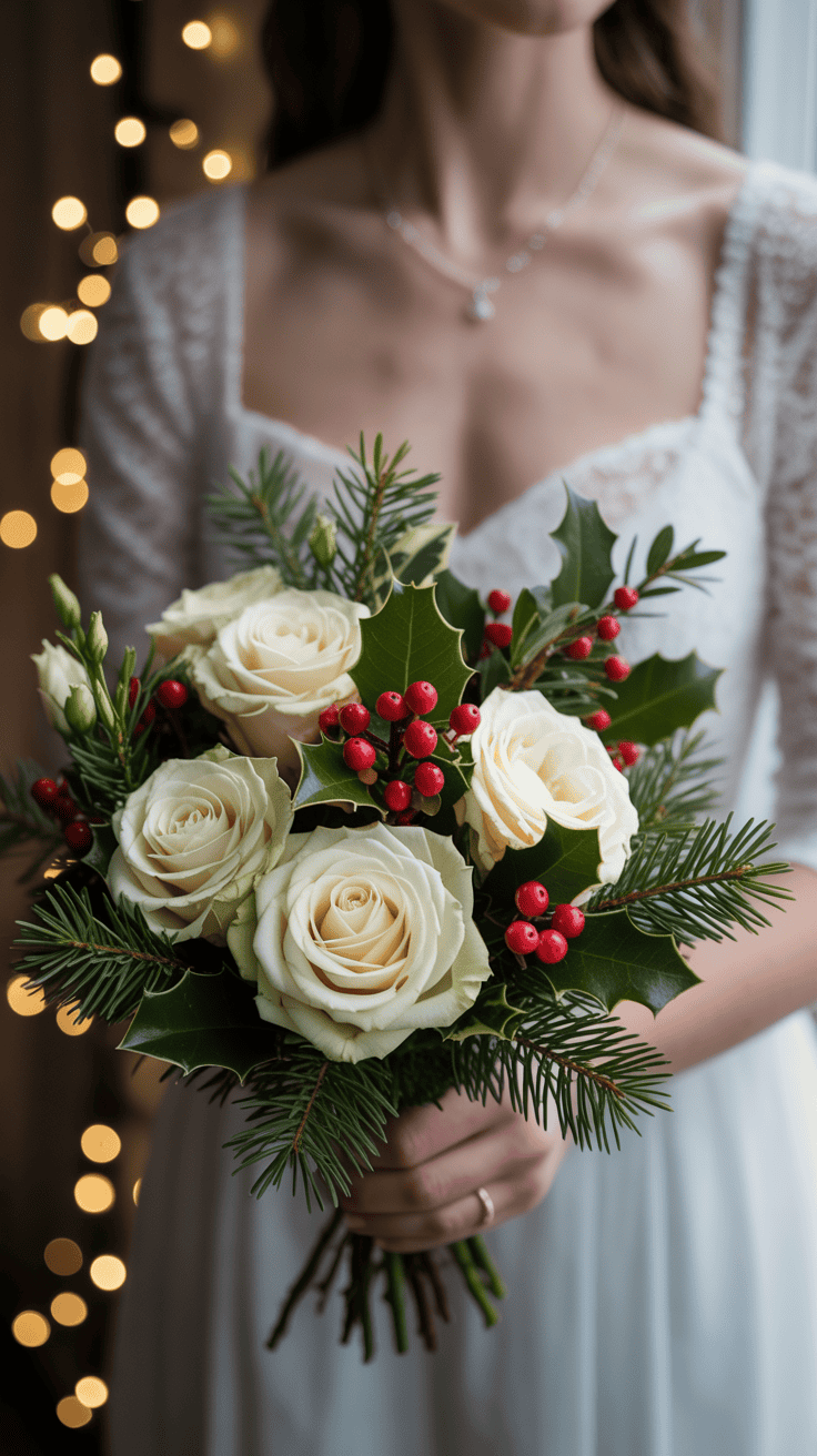 Christmas Wedding Bridal Bouquets That Feel So Timeless - Good Mom Living
