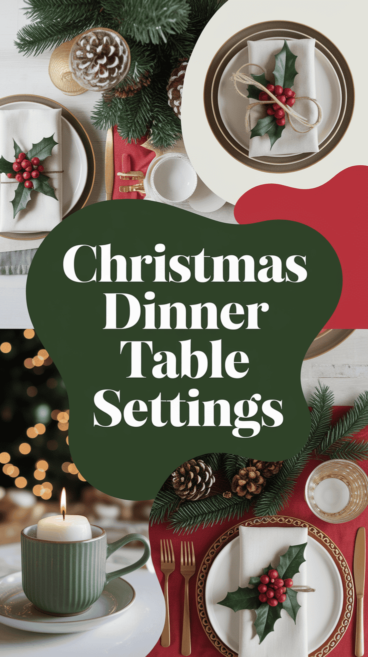 Christmas Dinner Table Setting That’s Festive and Classic - Good Mom Living