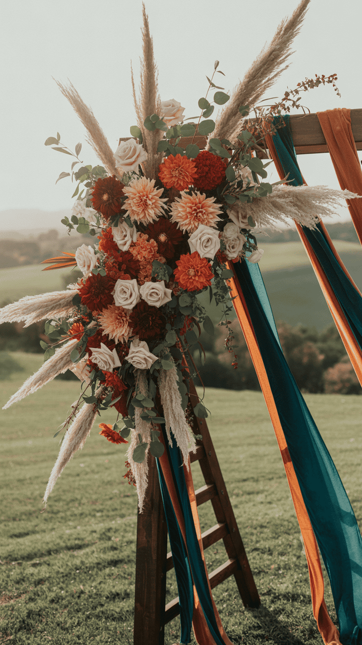 Dark Teal and Burnt Orange Wedding Color Palette Inspiration - Good Mom ...