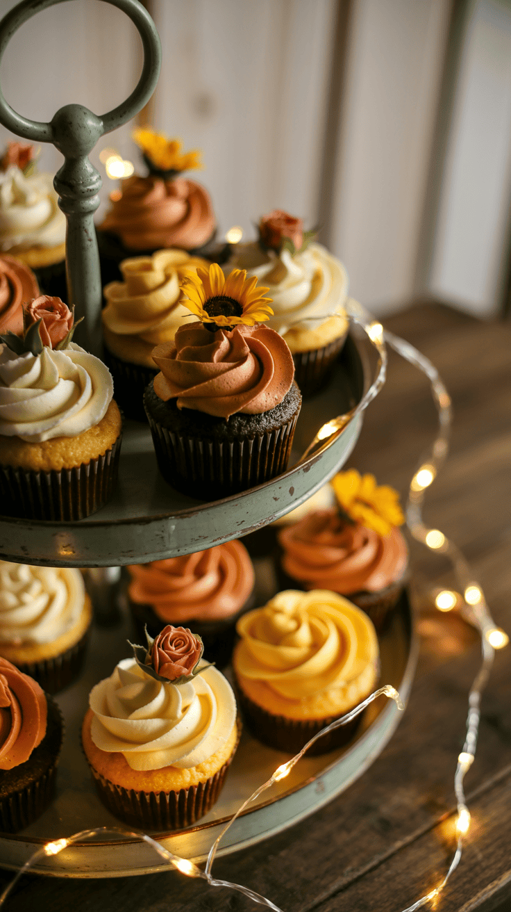 Fall Flower Cupcakes That Are Almost Too Cute to Eat - Good Mom Living