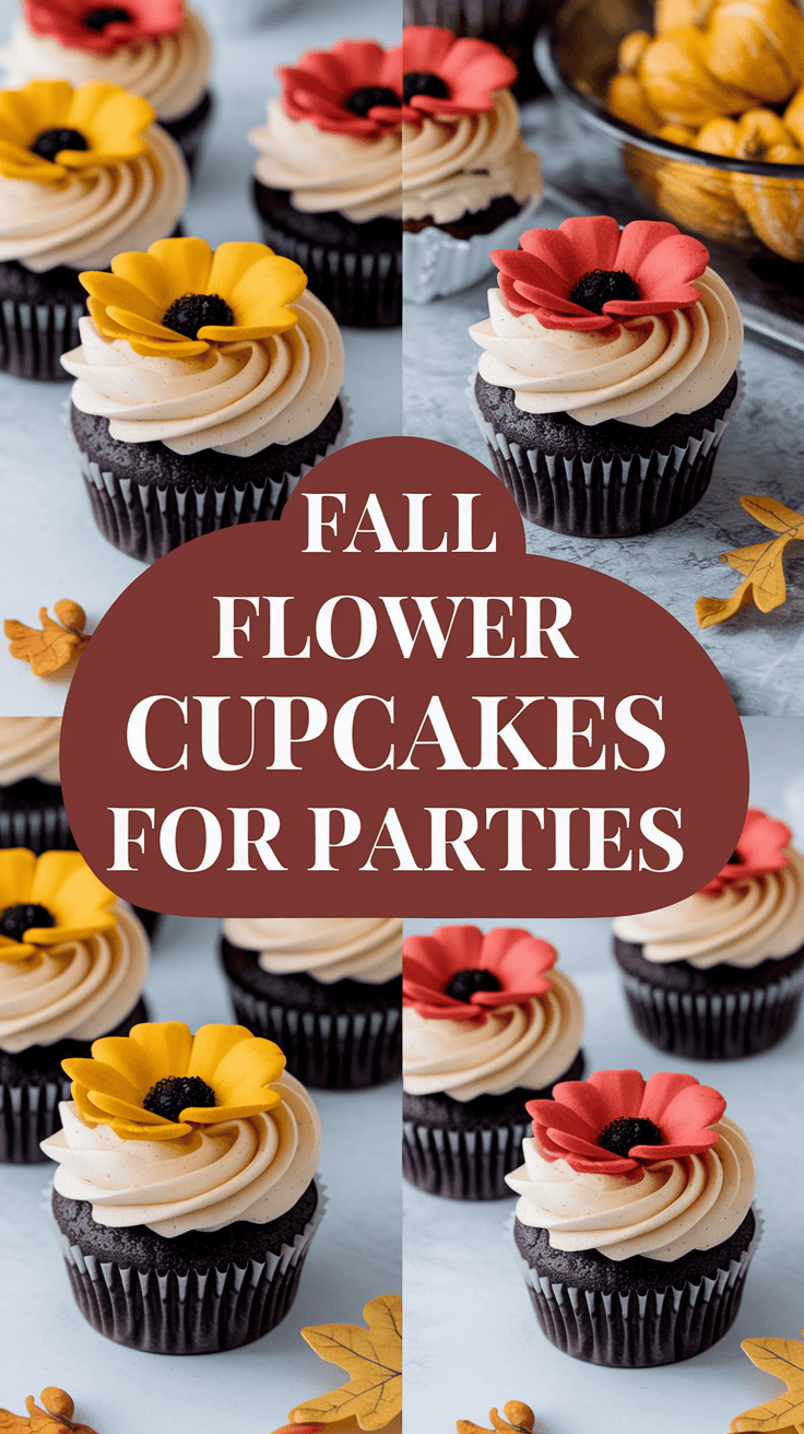 Fall Flower Cupcakes That Are Almost Too Cute to Eat - Good Mom Living