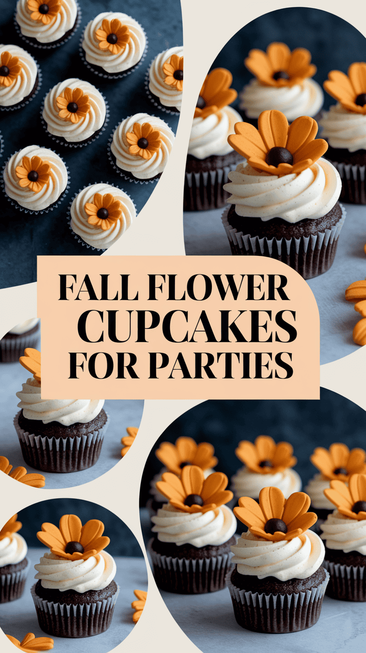 Fall Flower Cupcakes That Are Almost Too Cute to Eat - Good Mom Living