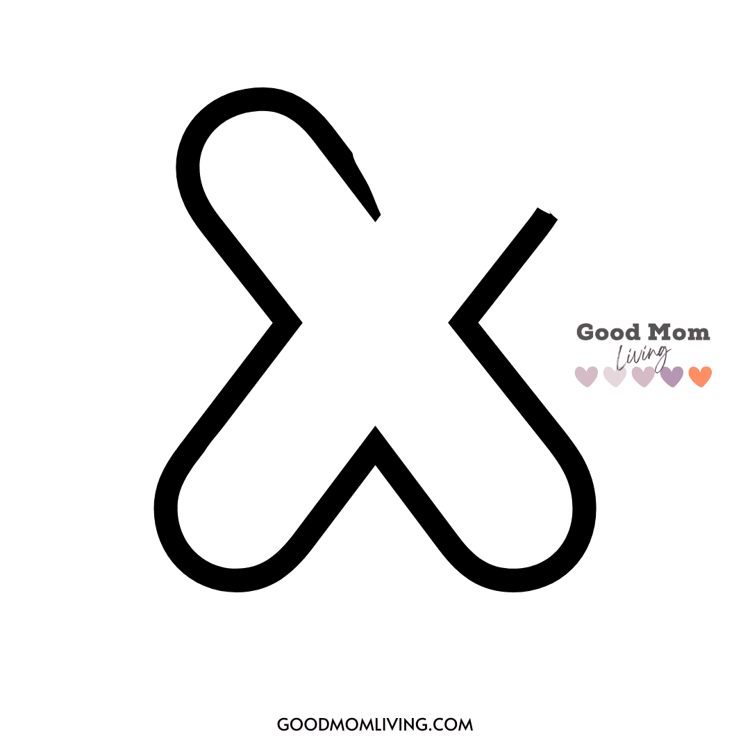 Bubble Letter X to Print and Color (Free Download) - Good Mom Living