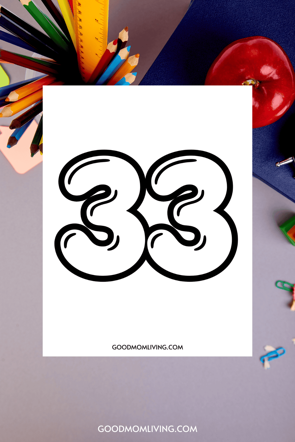 Add Bubble Number 33 to Your Printable Collection - Good Mom Living
