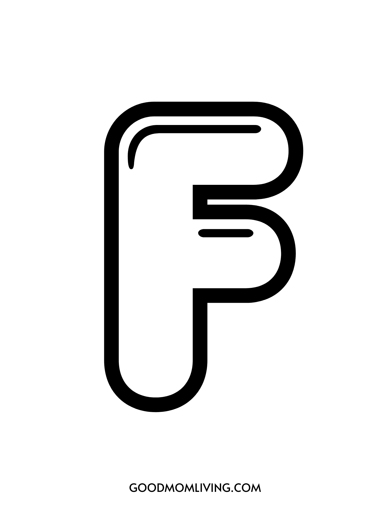 Printable Bubble Letter R for Fun and Learning - Good Mom Living