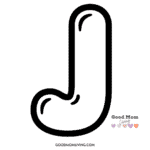 Free Bubble Letter J Printable for Creative Projects - Good Mom Living