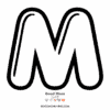 Free Bubble Letter M to Print and Use - Good Mom Living