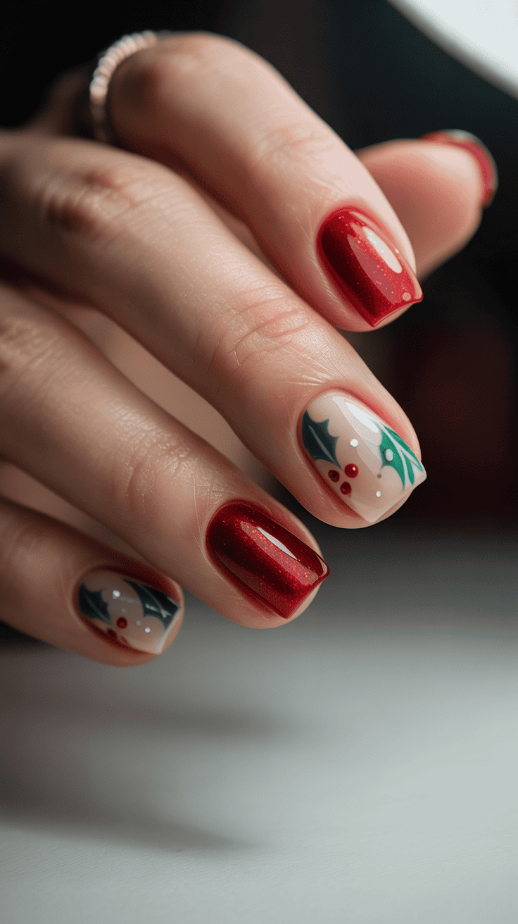 17 Short Gel Christmas Nails for a Festive Low-Maintenance Look - Good ...