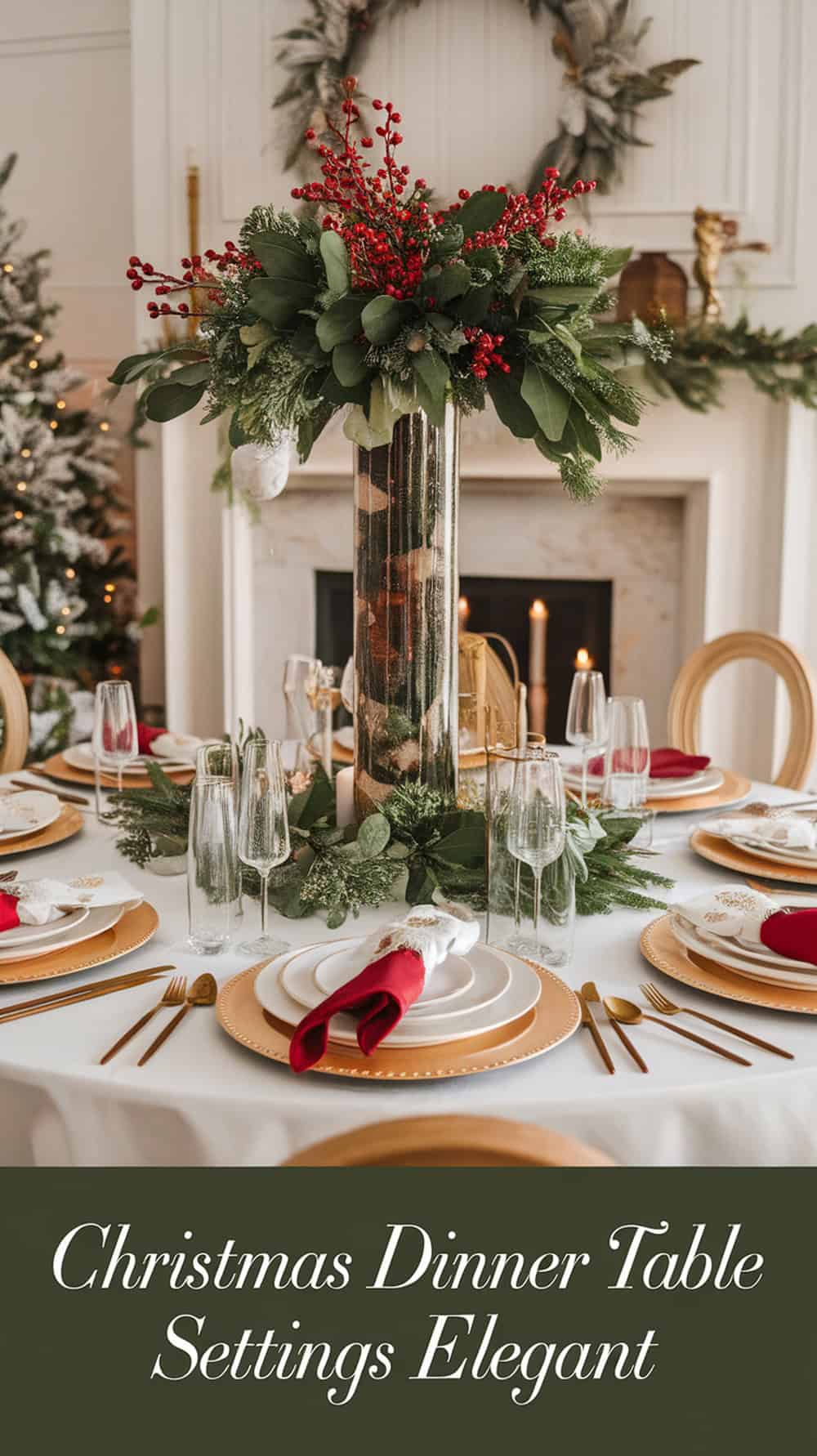 Christmas Dinner Table Setting That’s Festive and Classic - Good Mom Living