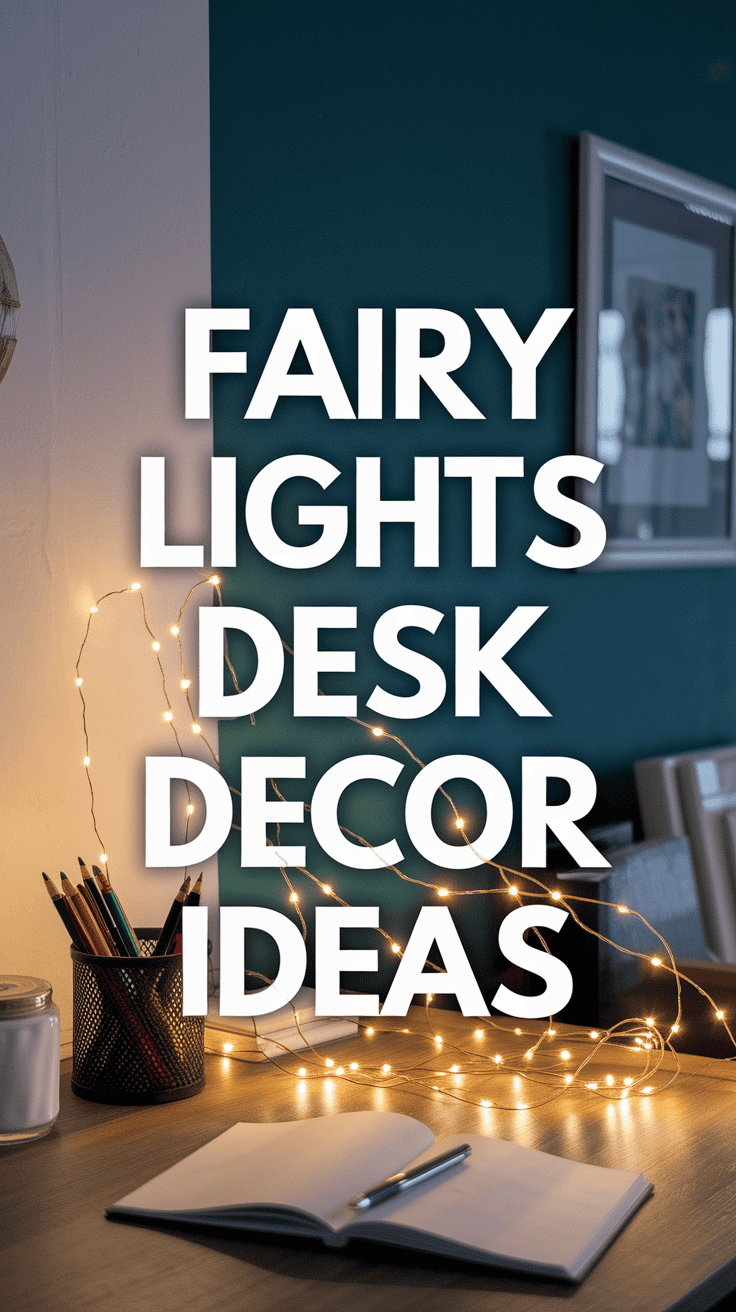 Fairy Lights Desk Ideas for a Soft and Productive Space - Good Mom Living