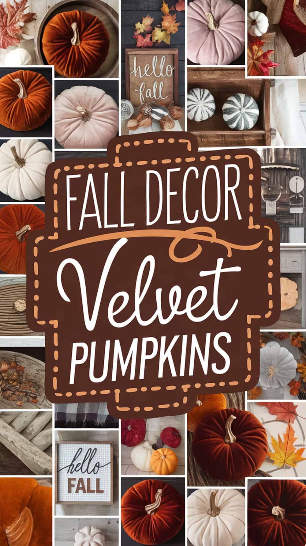 Velvet Pumpkins With Real Stems for Luxe Autumn Styling - Good Mom Living