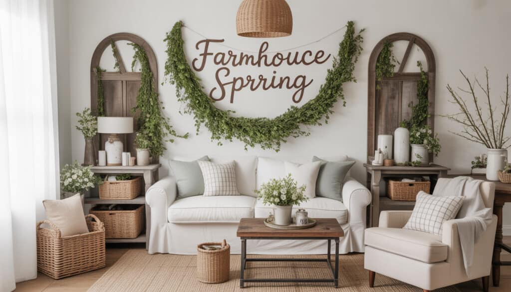 15 Farmhouse Spring Decor Ideas with Rustic Charm - Good Mom Living