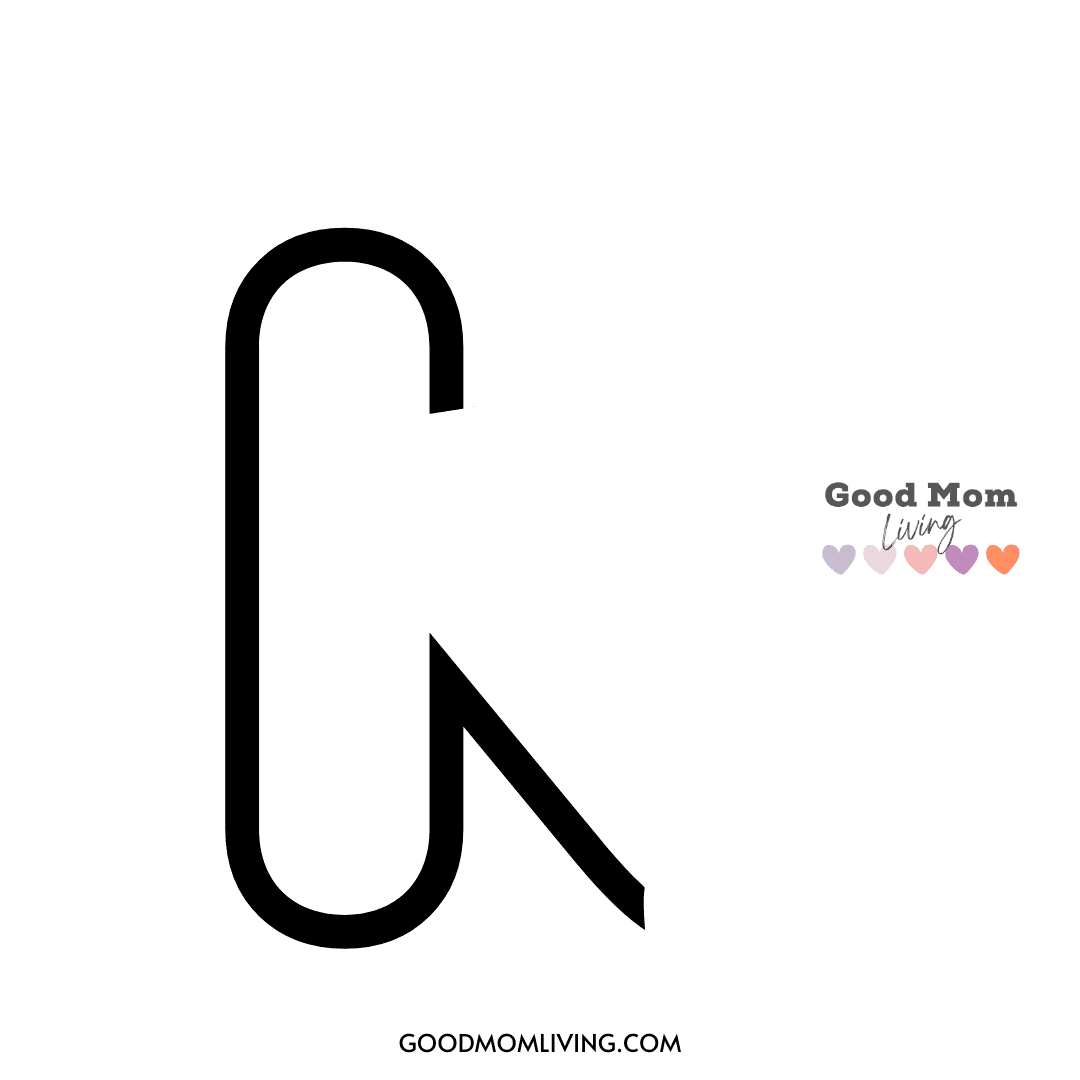 Free Bubble Letter K Printable for Kids' Crafts - Good Mom Living