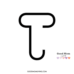 Printable Bubble Letter T (Free and Kid-Friendly) - Good Mom Living