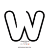 Free Bubble Letter W Printable for Kids To Color - Good Mom Living